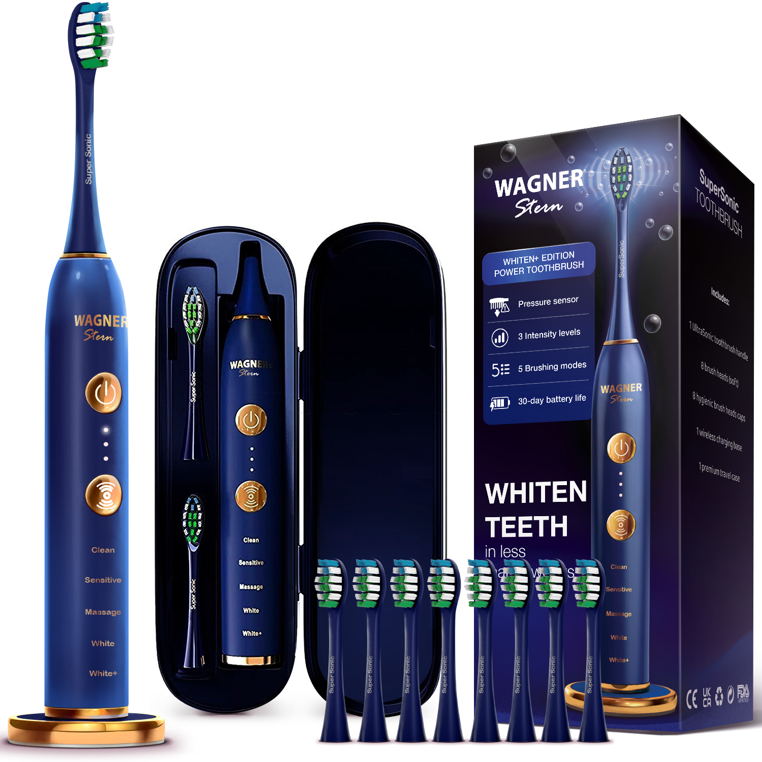 Wagner & Stern WHITEN+ Edition. Smart Electric Toothbrush with Pressur