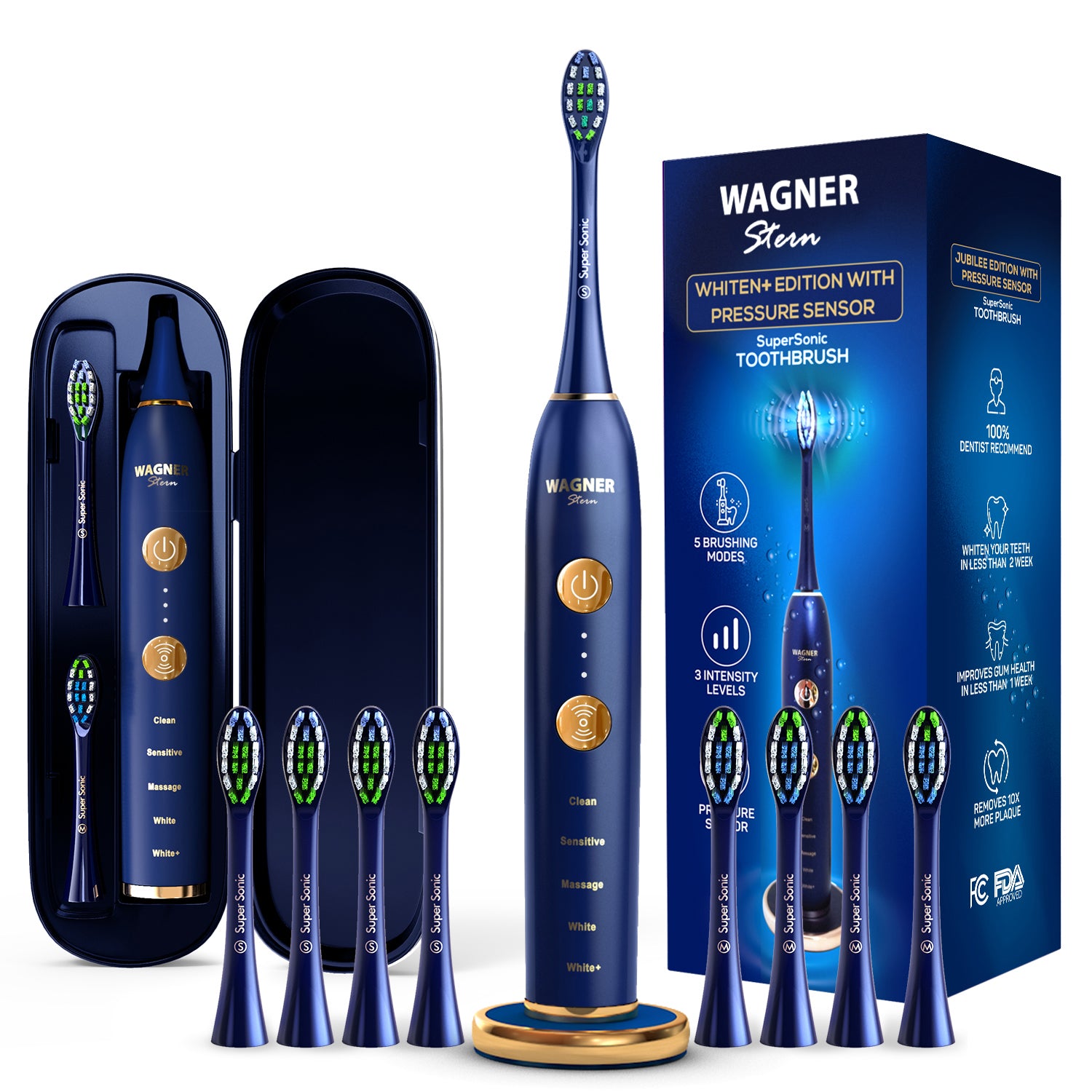 Wagner & Stern WHITEN+ Edition. Smart Electric Toothbrush with Pressur
